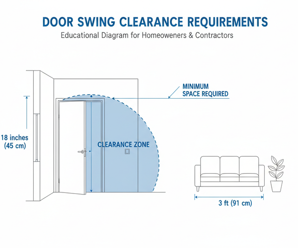 How Much Space Does a Swing Door Need? Clearance Explained