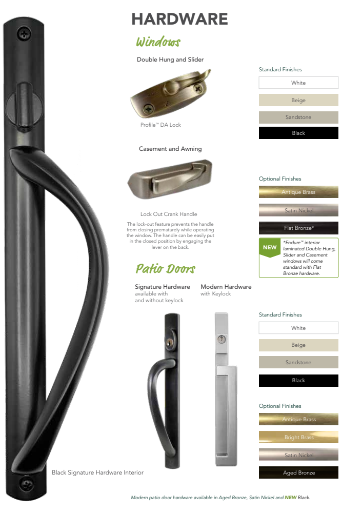 ProVia Endure 2-Lite Patio Door 96x80 Black/White Double Pane Low-E W ...